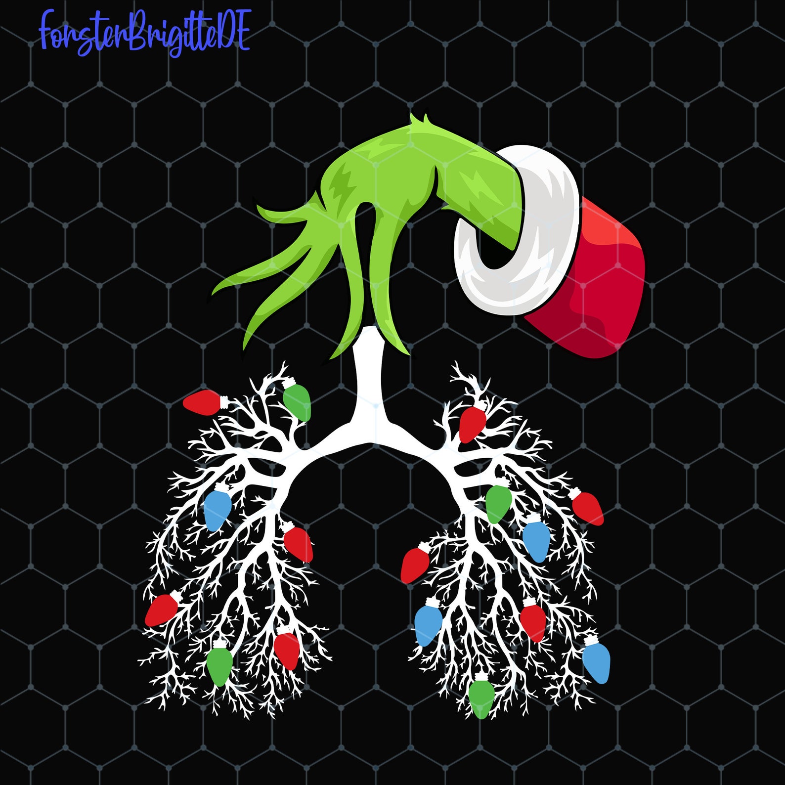Respiratory Therapist Christmas Png Christmas Nurse Png Lung - Etsy Canada