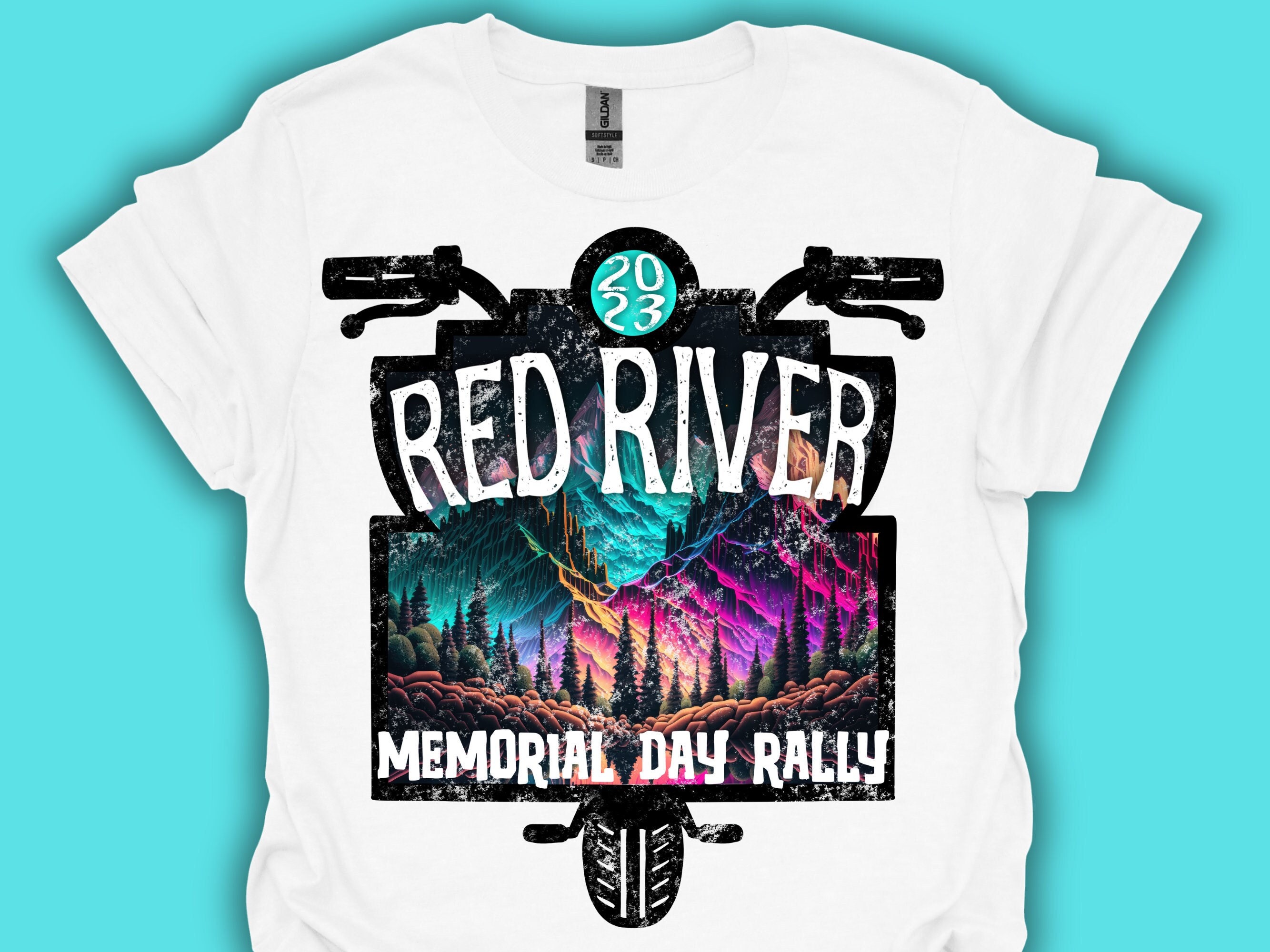 Red River Rally Tee 2023 Black Outline - Etsy