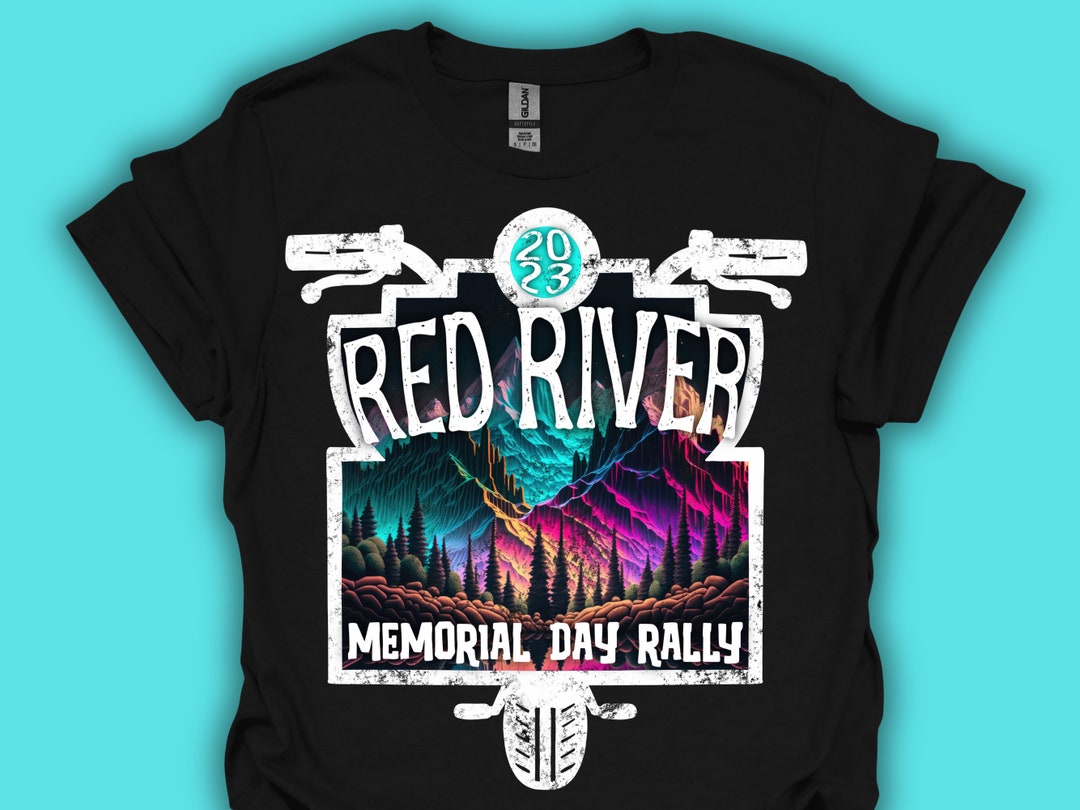 Red River Rally Tee 2023 White Outline - Etsy
