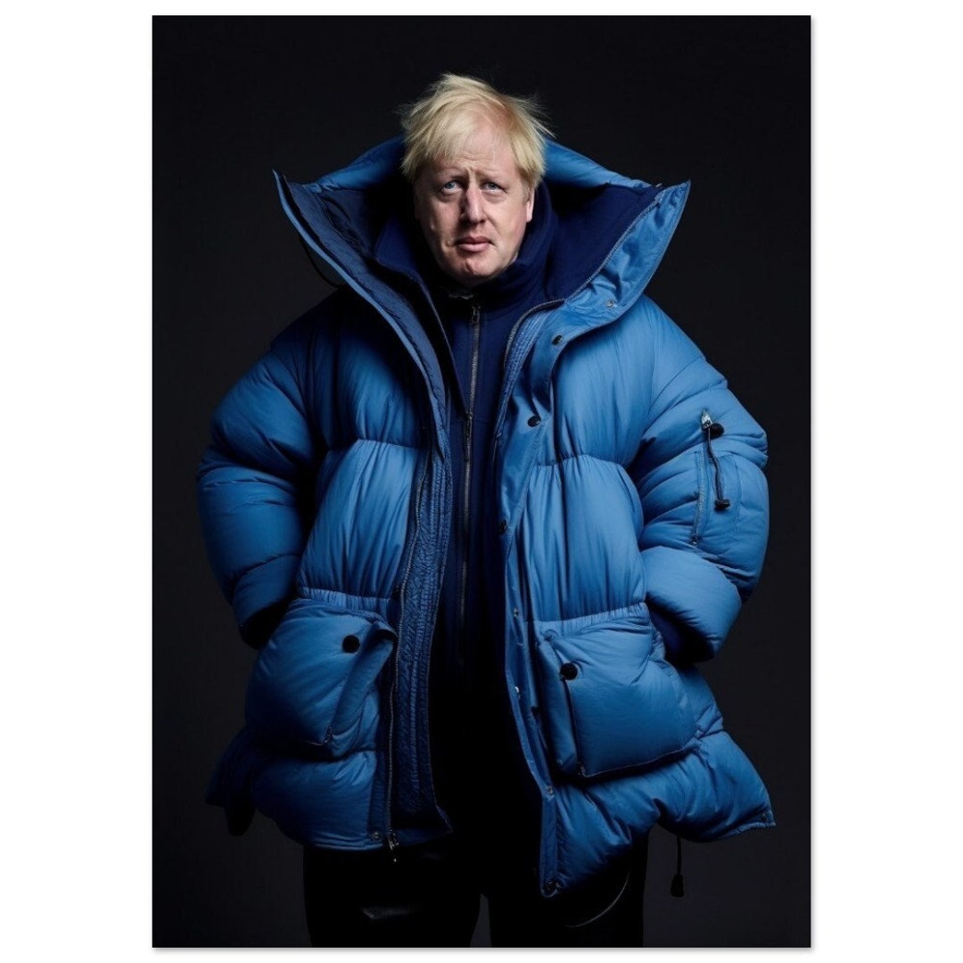 Boris Johnson in Puffer Jacket - Etsy