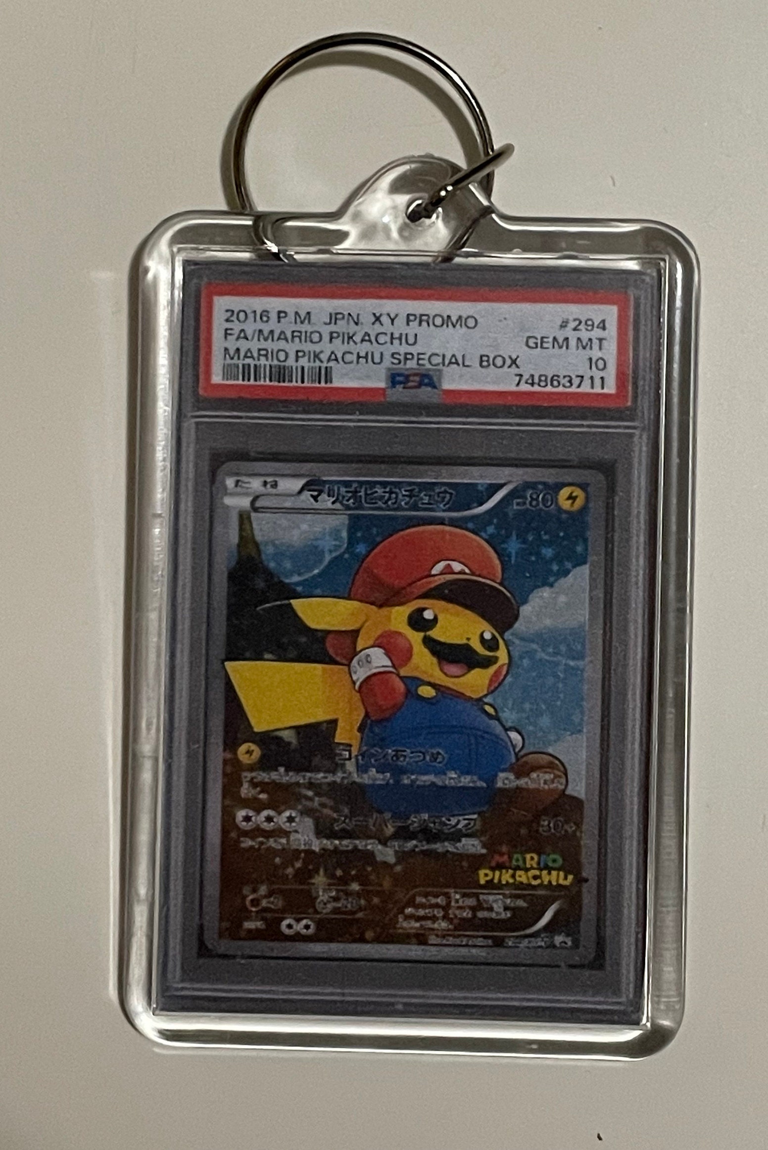 Various Custom Pokémon Keychain Novelty PSA Homage 1st Ed 2x3 - Etsy