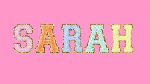 Sarah Name Wallpaper In Glitter