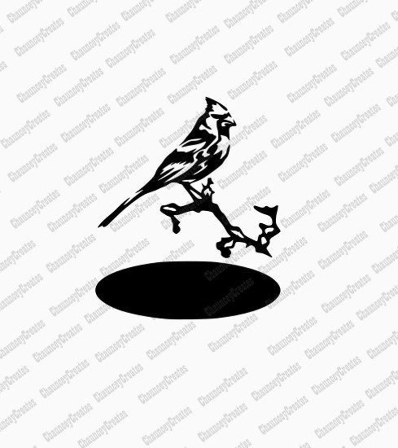 Cardinal Stand With Base Digital Files Dxf Svg Png Pdf - Etsy