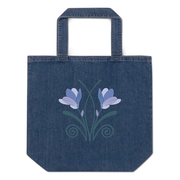 Denim Tote Bag - Etsy