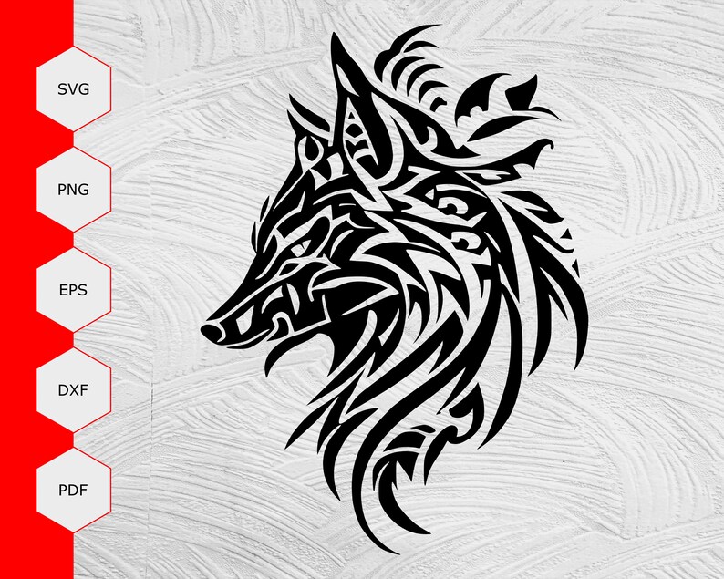 Archivo SVG de lobo Imágenes prediseñadas de lobo y archivo cricut para ...
