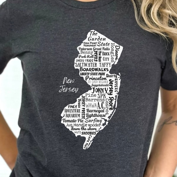 New Jersey T Shirt - Etsy