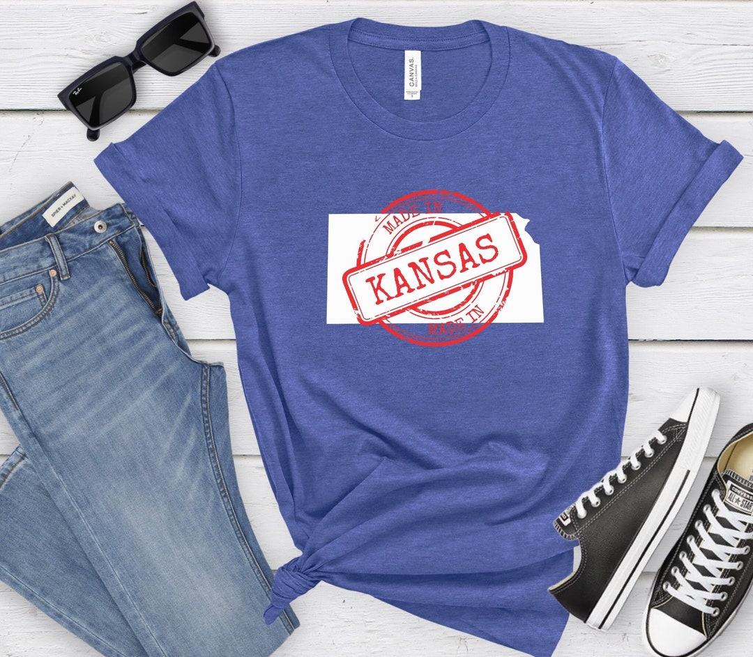 Made in Kansas Tee, Made in Kansas Shirt, Made in Kansas T-shirt ...