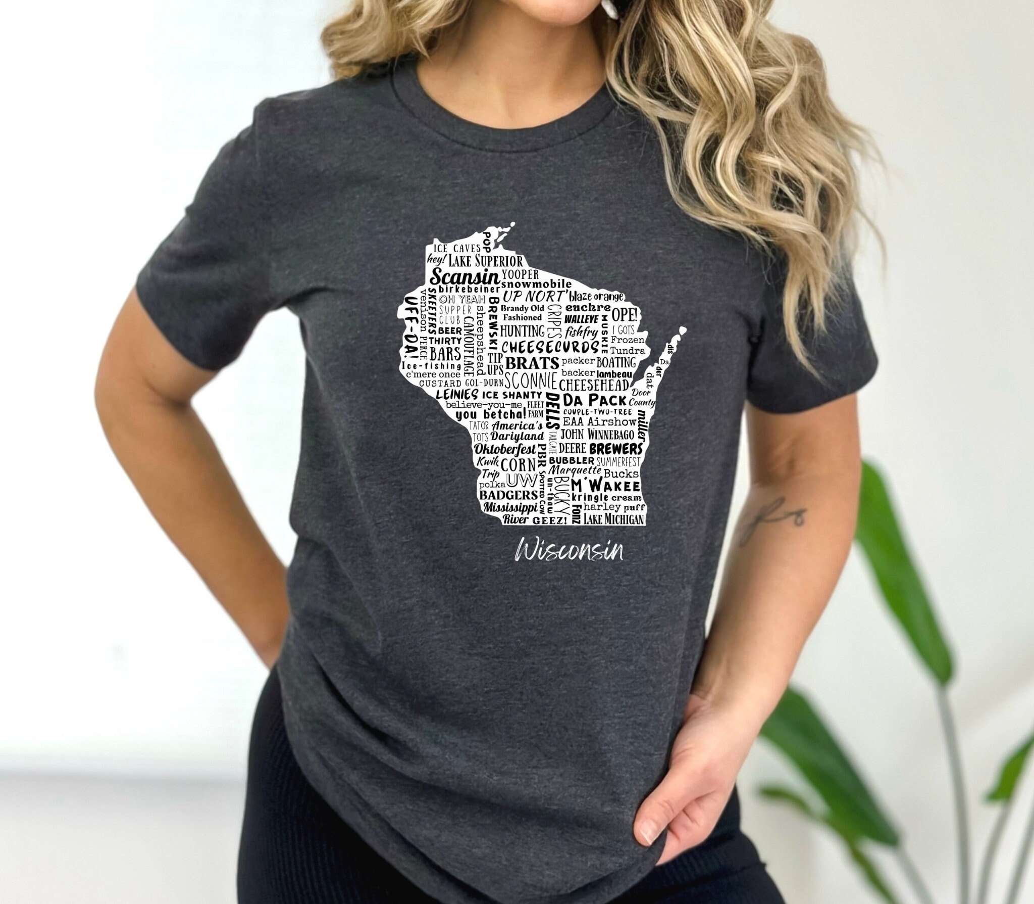 Wisconsin Lingo T-shirt, Wisconsin Shirt, Wisconsin Tee, Wisconsin ...