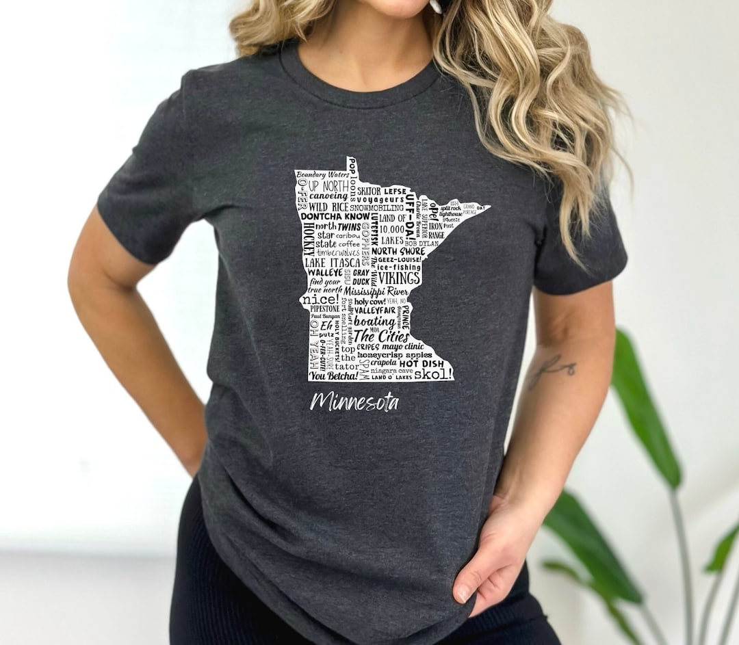 Minnesota Shirt, Minnesota T-shirt, All Things Minnesota, Minnesota ...