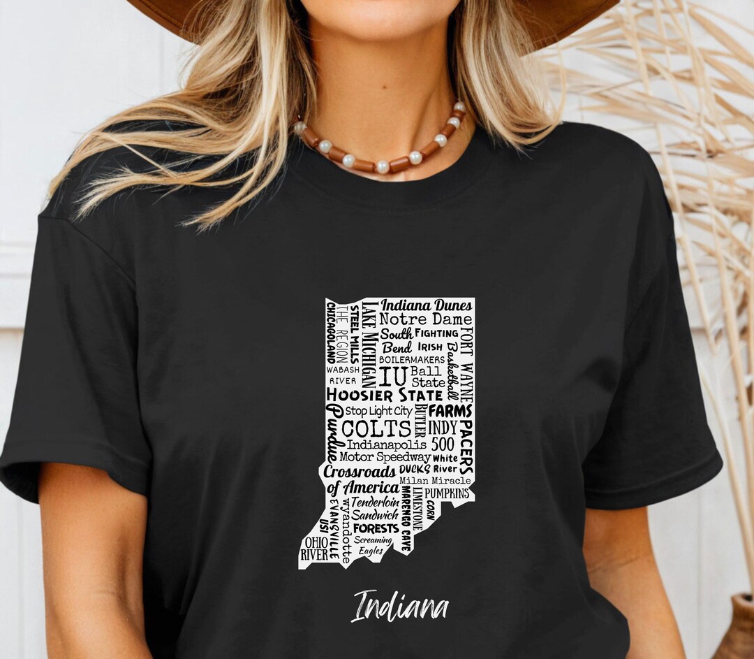 Indiana Tee, Indiana Shirt, Indiana T-shirt, Indiana Pride, Indiana ...