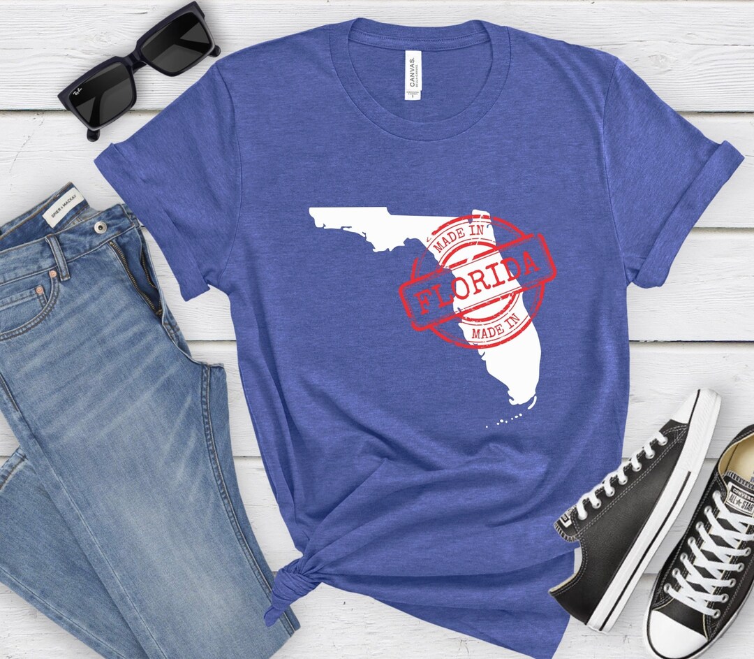Made in Florida Tee, Made in Florida Shirt, Made in Florida T-shirt ...