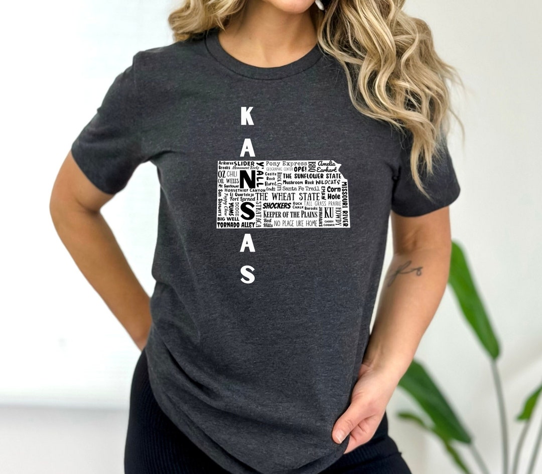 Kansas Shirt, Kansas T-shirt, Kansas Home, Kansas Pride, Kansas Tee ...