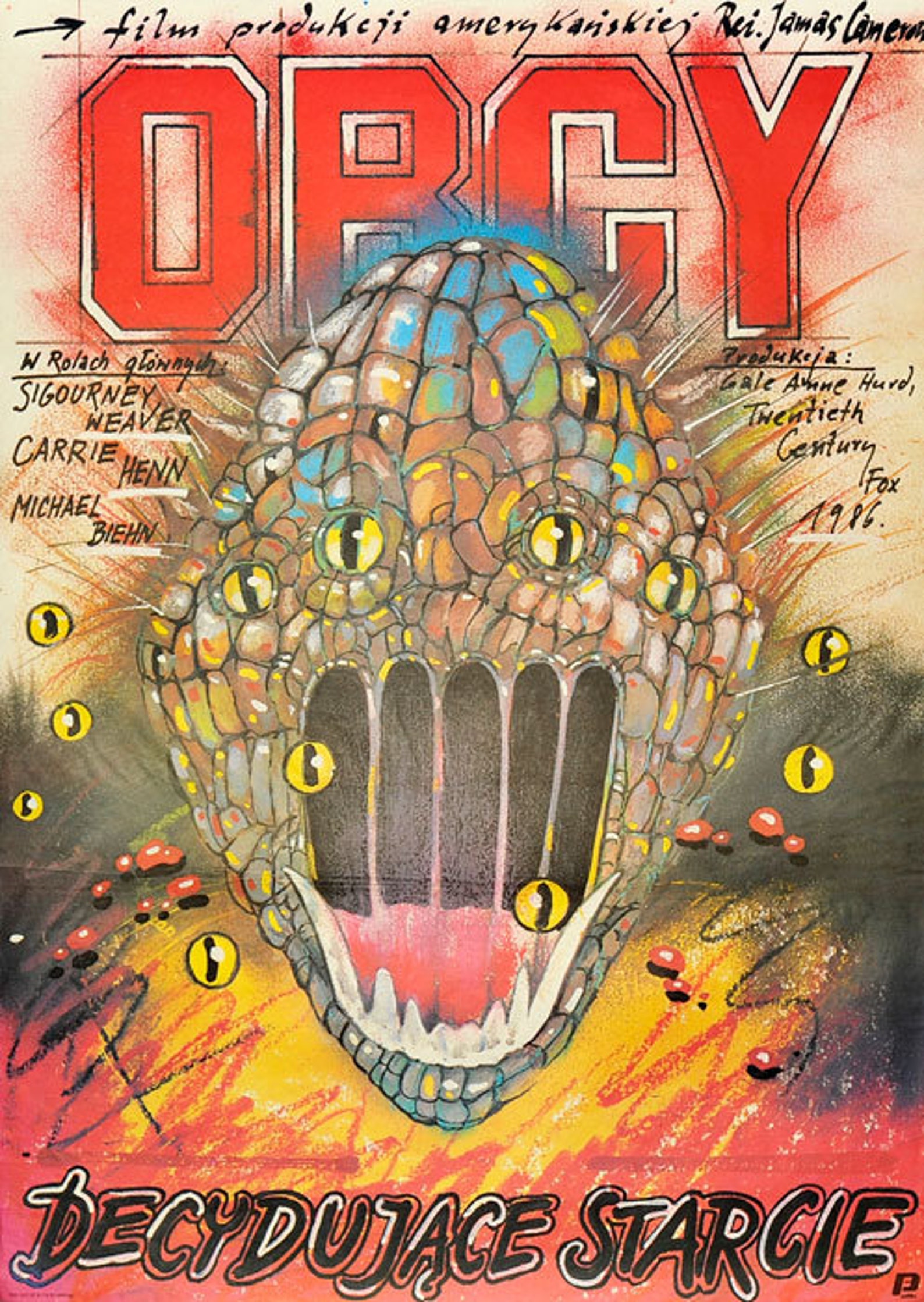 Aliens - Original Vintage 1987 Polish Poster by ANDRZEJ PĄGOWSKI ...