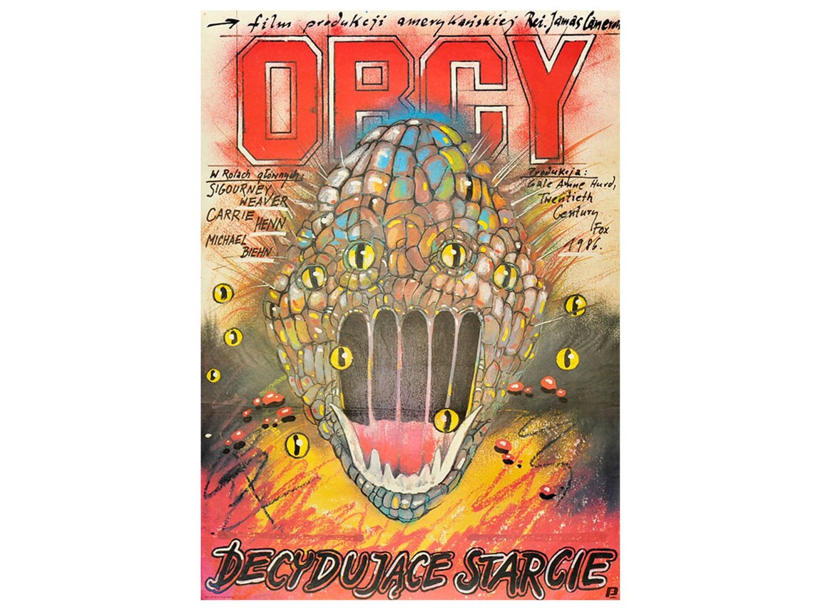 Aliens - Original Vintage 1987 Polish Poster by ANDRZEJ PĄGOWSKI ...