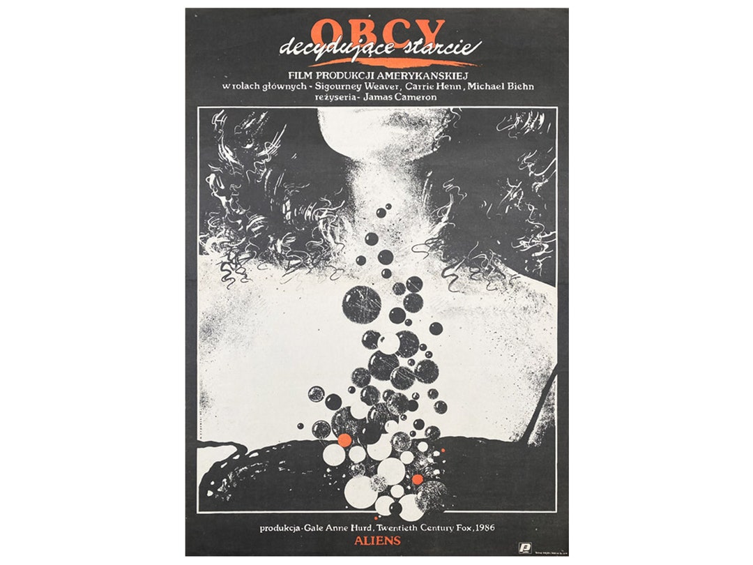 Aliens - Original Vintage 1987 Polish Poster by WITOLD DYBOWSKI ...