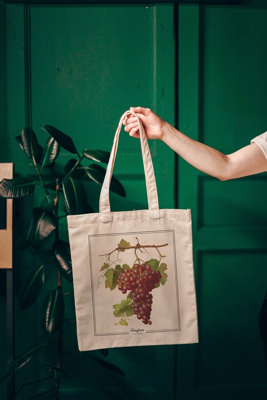 Garden Grape Tote Bag, Your Order Plants a Tree - Etsy