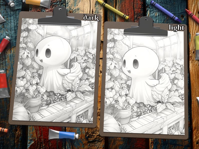 Grayscale Coloring Pages - Download, Print and Color - Adorable ...