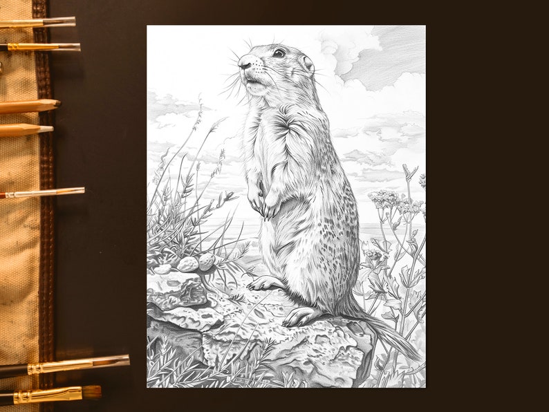 North American Wildlife Adult Coloring Pages | Nature Landscapes ...