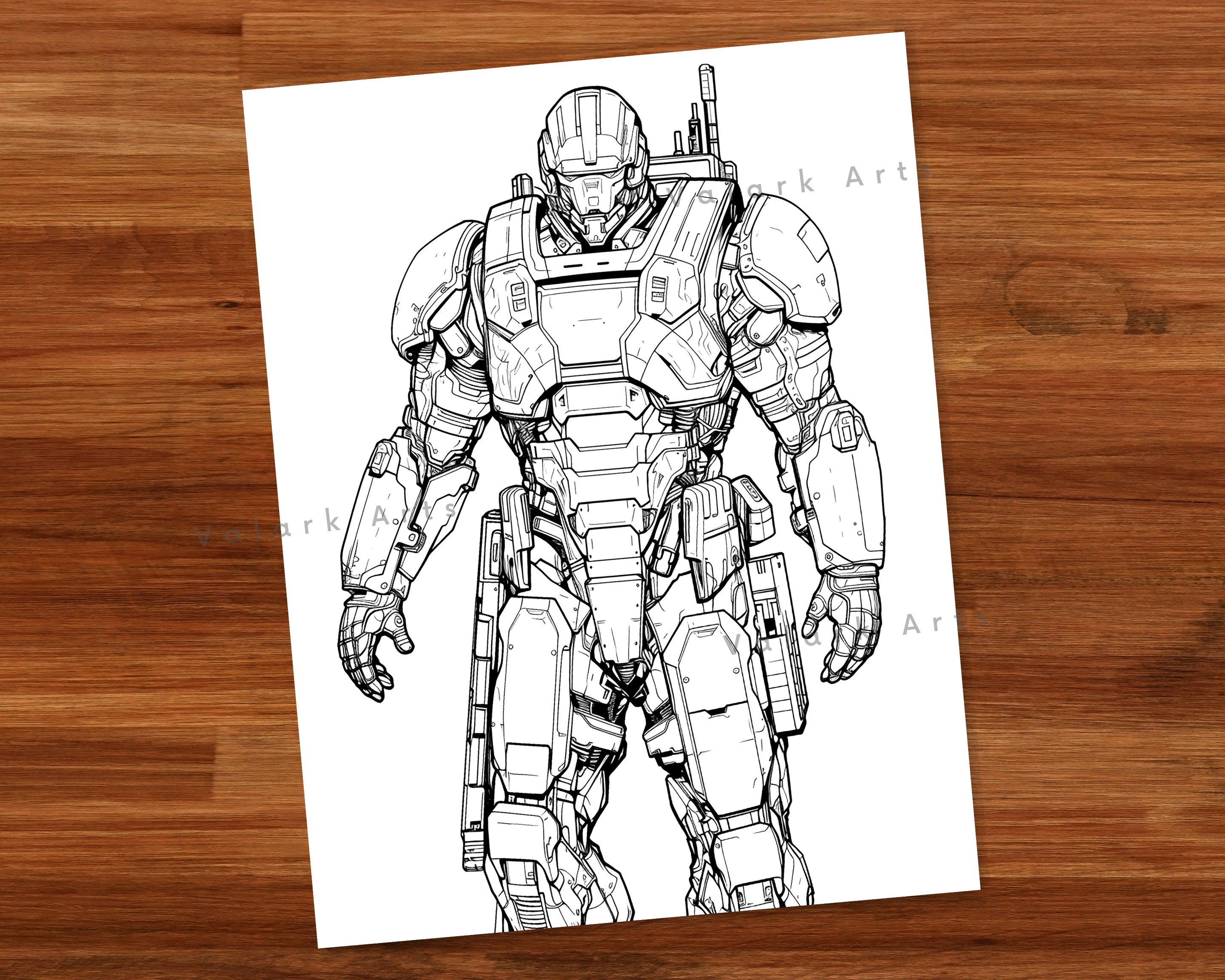 Sci-fi Soldiers Coloring Book Science Fiction for Teens and Adults ...