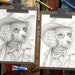 Wild West Pets Adult Coloring Pages, Cowboy Animals Grayscale Coloring ...