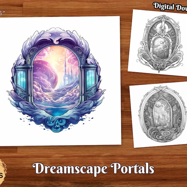 Portals Coloring Book - Etsy