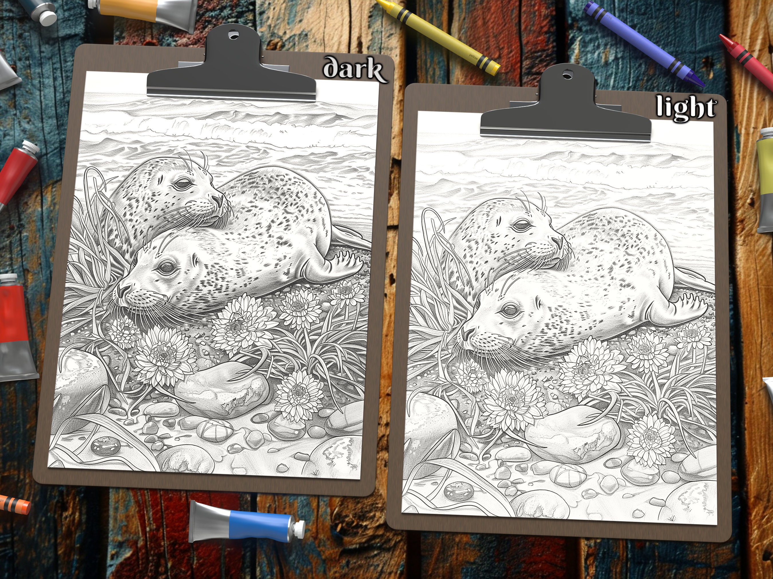 North American Wildlife Adult Coloring Pages Nature Landscapes ...