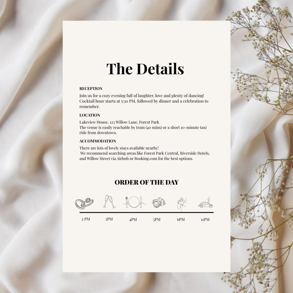 Funny Wedding Invitation – Being Dragged to the Altar – Editable Canva ...