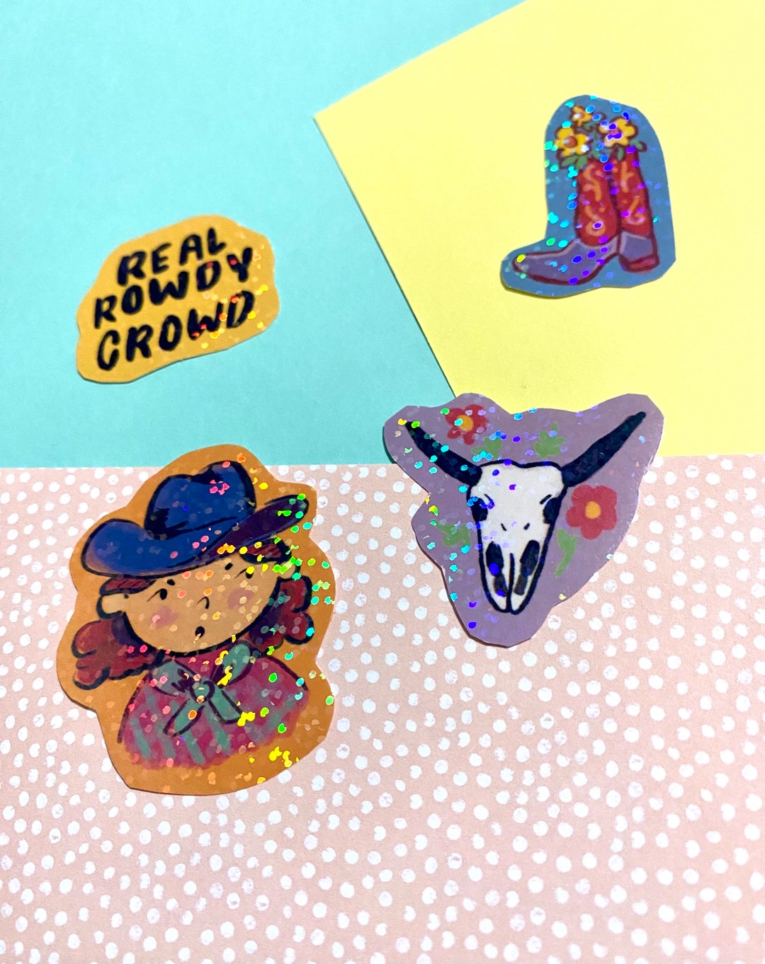 Sparkly Waterproof Sticker Pack - Etsy