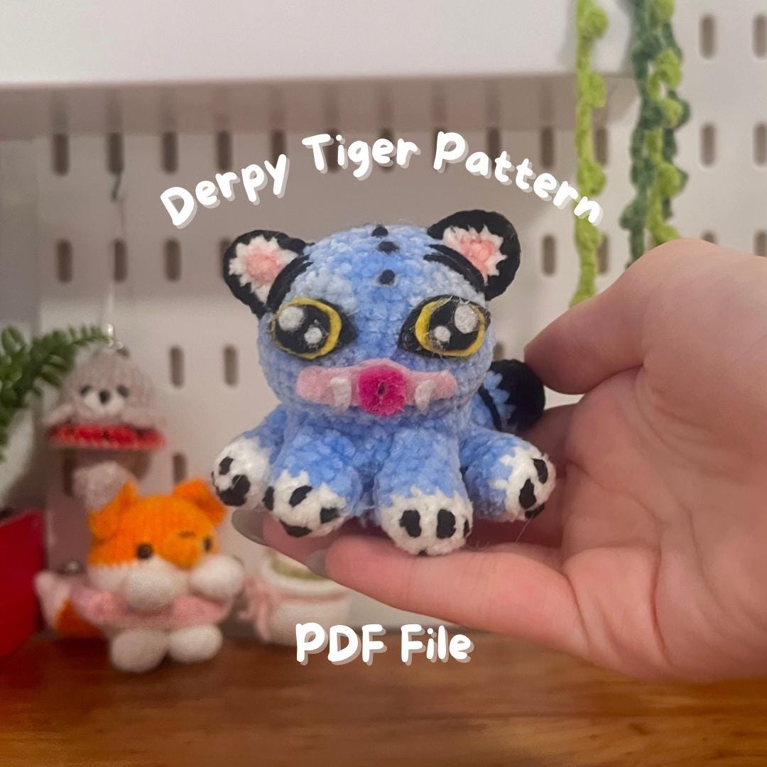Crochet Amigurumi Derpy Tiger From K-pop Demon Hunters Pattern, PDF ...