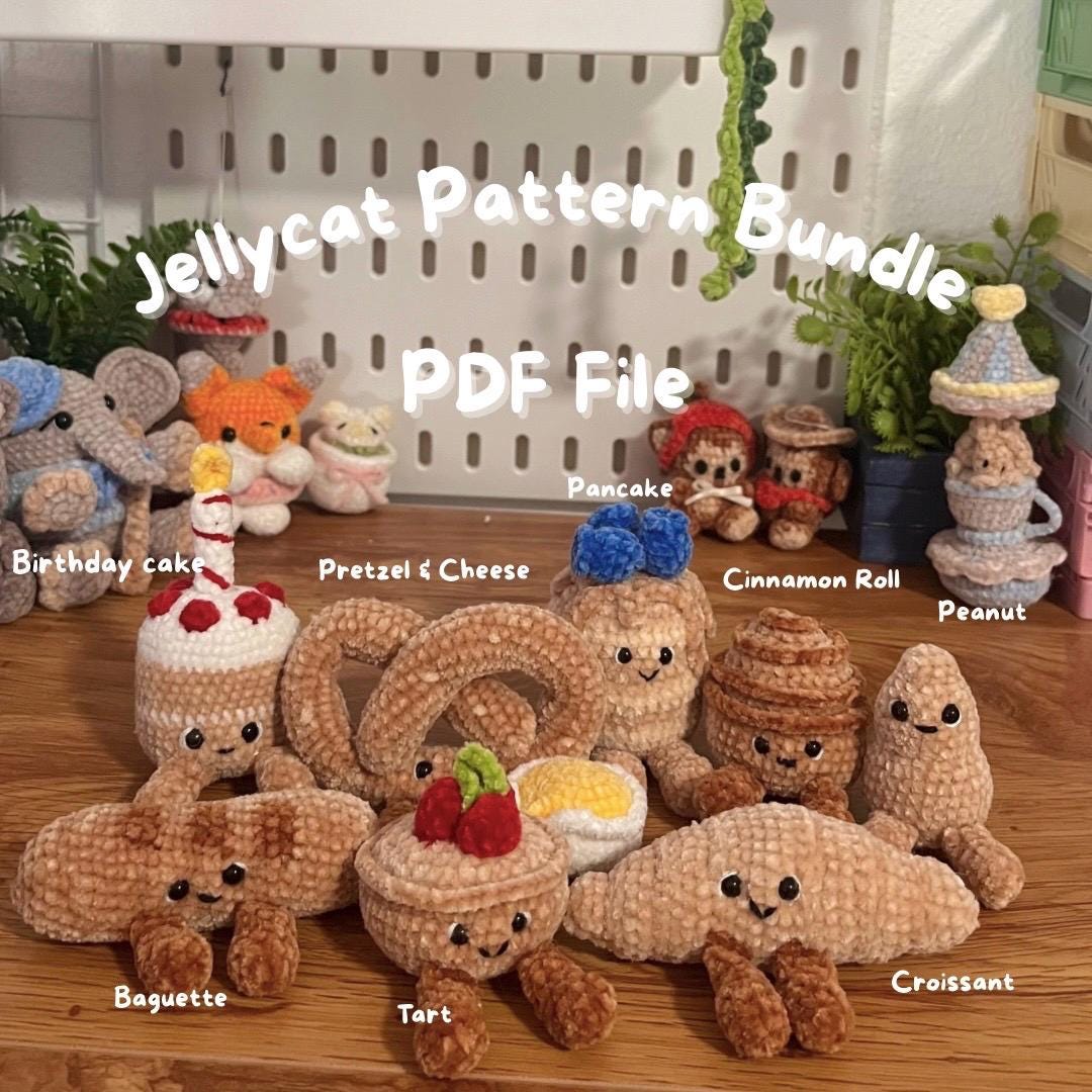 Crochet Amigurumi Jellycat Pattern Bundle PDF Pattern, US Terms - Etsy
