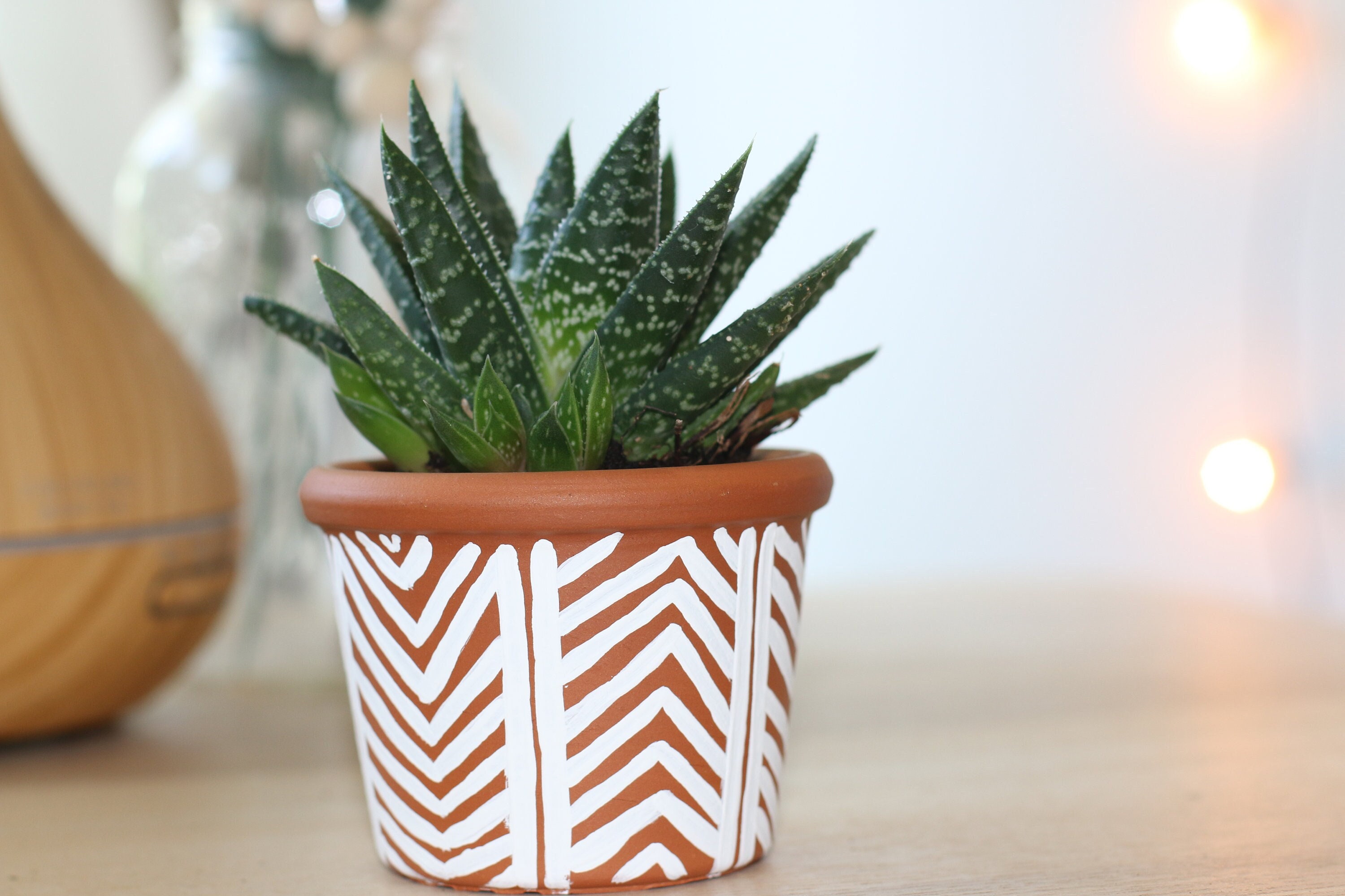 Hand-painted Bohemian Planter - Etsy
