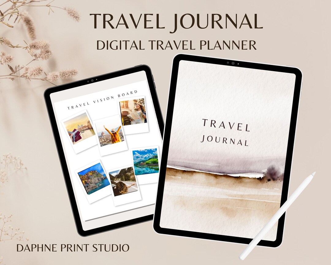 Digital Travel Planner Goodnotes for Ipad,digital Travel Journal, Trip ...