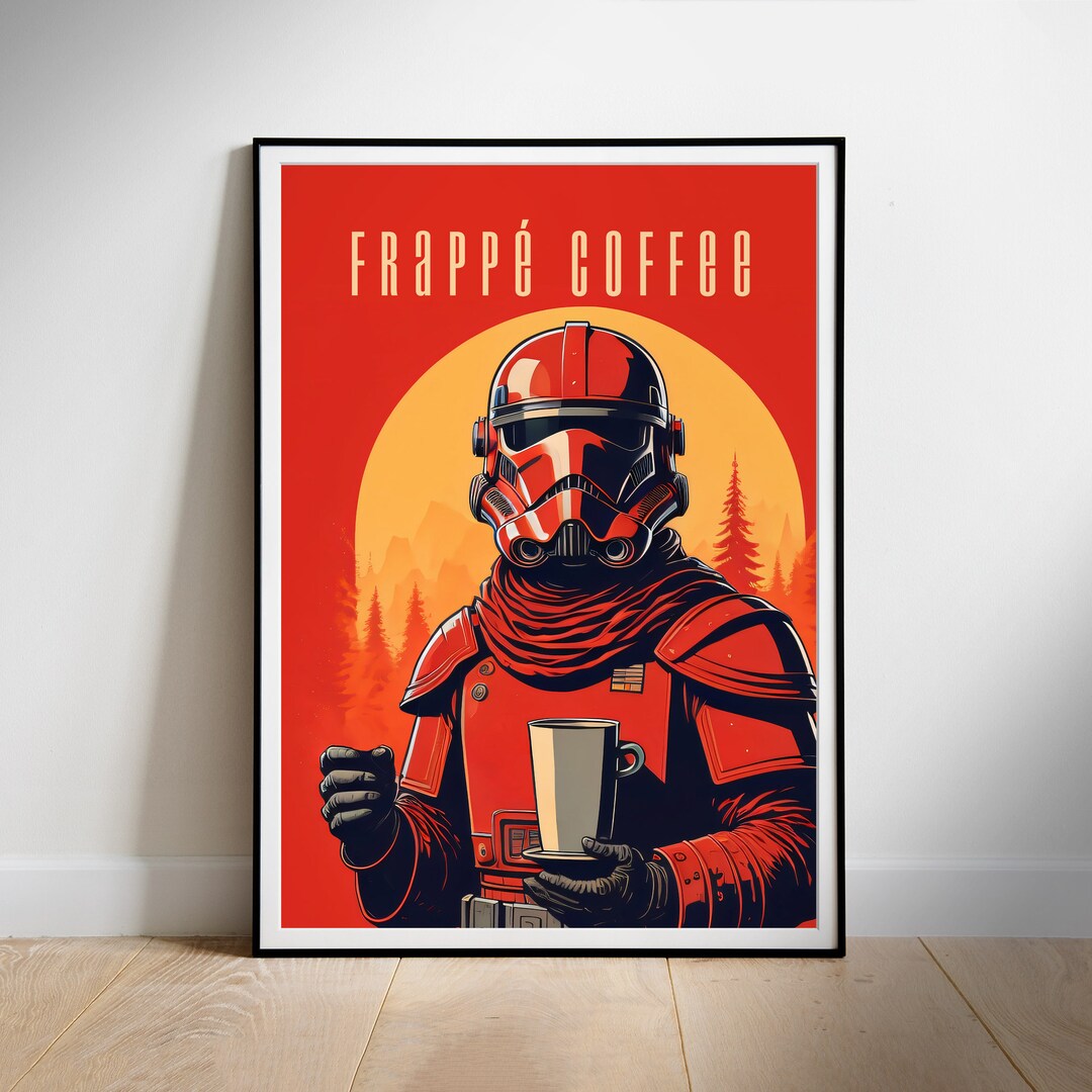 Star Wars Poster, Coffee Print, Stormtrooper, Fan Art Movie Print ...