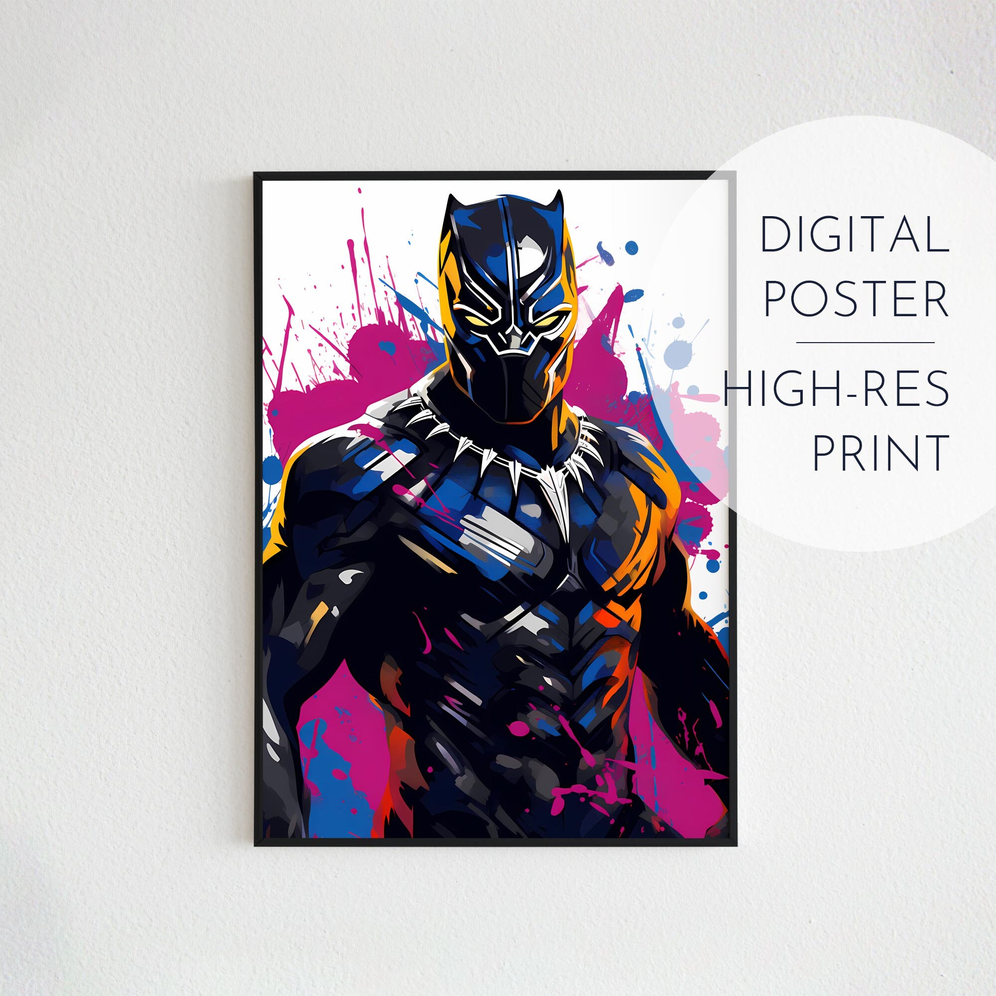 Black Panther Poster Digital Download Printable Wall Art - Etsy