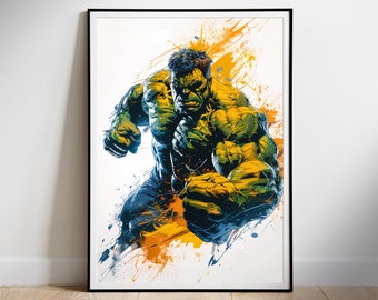 Hulk Wall Art, Avengers Poster Prints, Digital Downloads, Home Decor - Etsy