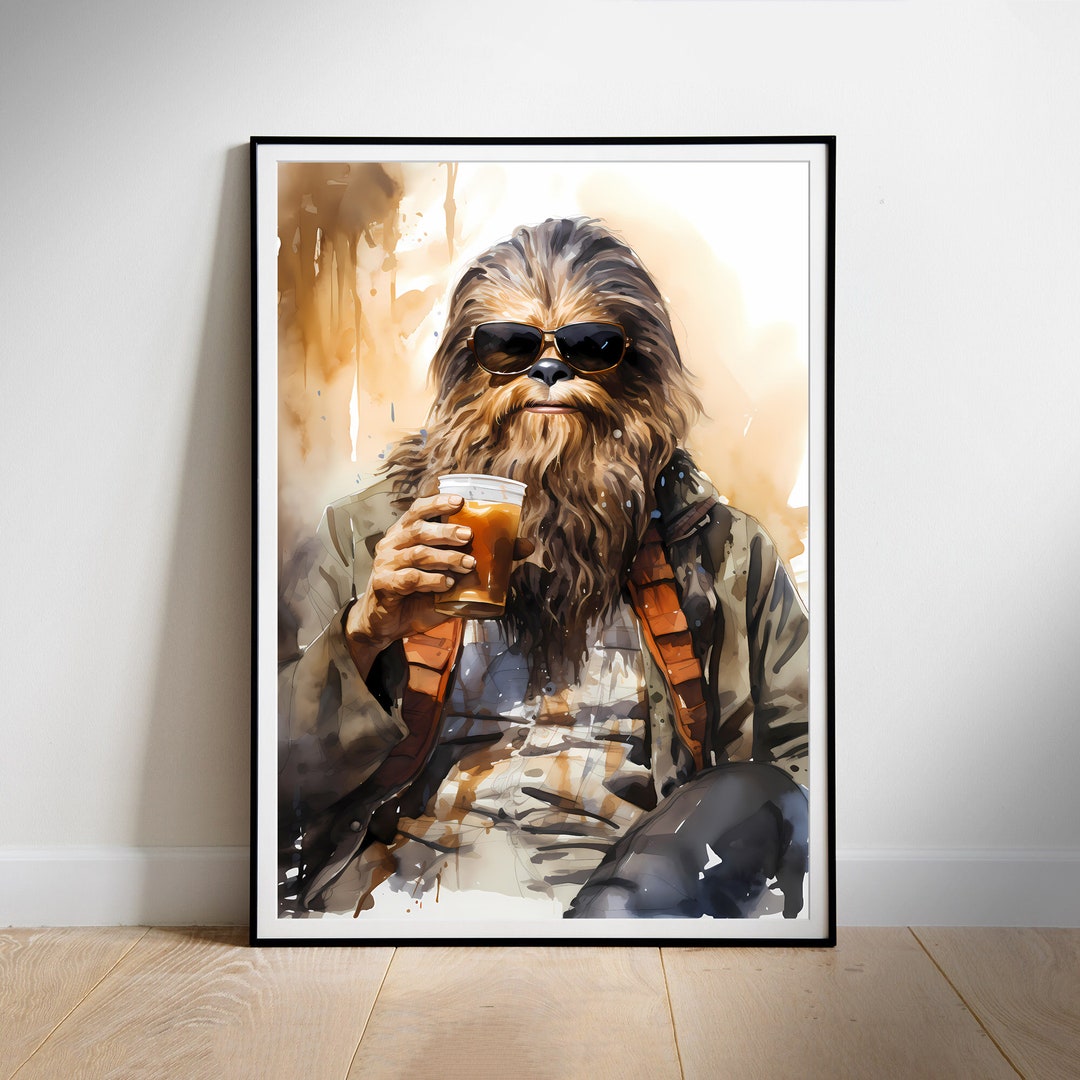 Coffee Print Star Wars Poster Fan Art Movie Print Digital Download Printable Wall Art Home