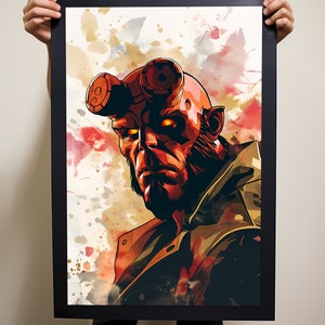 Hellboy Poster Digital Download, Fan Art Movie Print, Superhero ...