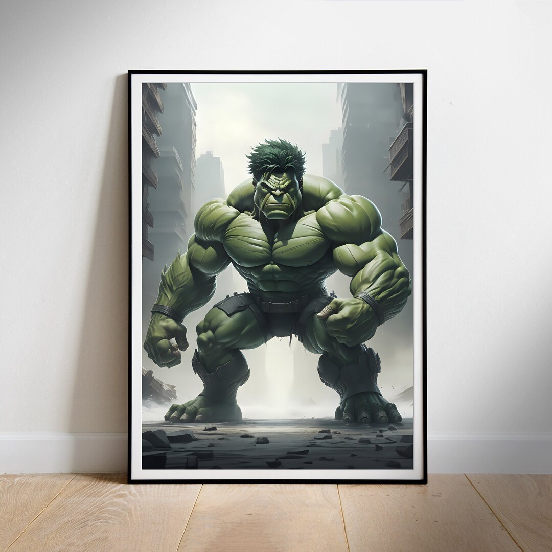 Superhero Poster, Digital Download, Hulk, Fan Art Movie Print ...