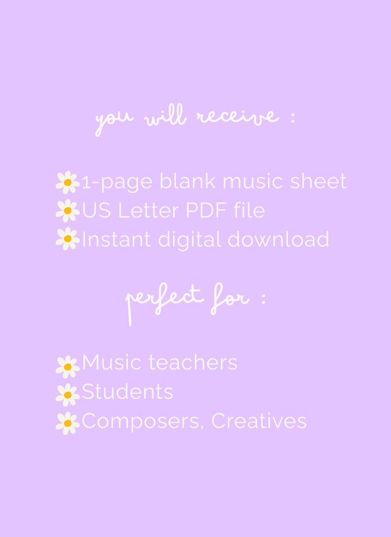 Printable Sheet Music Template: US Letter Staff Paper (PDF Download ...