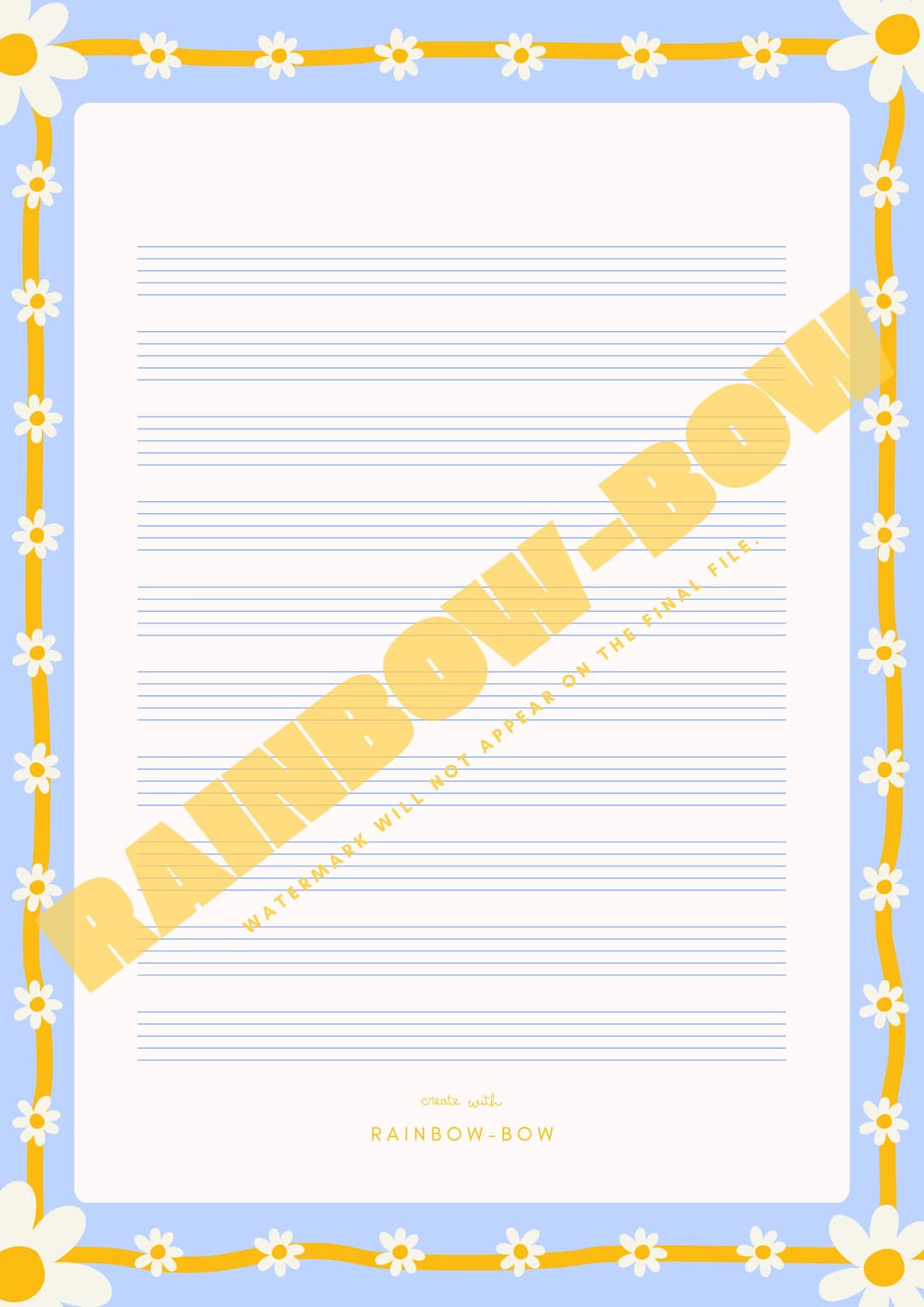 Printable Sheet Music Template: US Letter Staff Paper PDF for Musicians ...