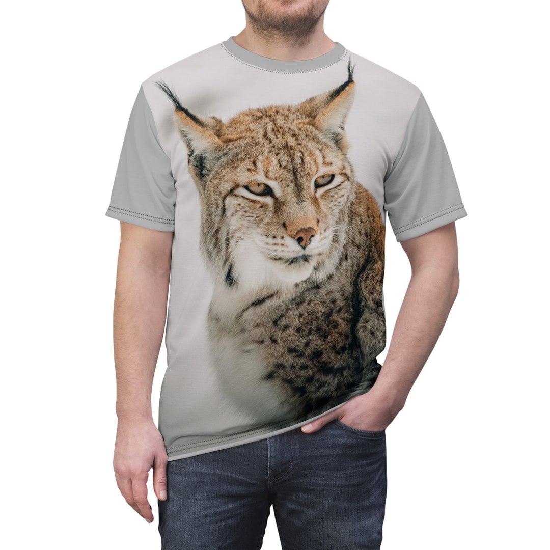 Lynx Shirt Big Cat T-shirt Unisex Shirts for Men Shirts for Women Snow ...