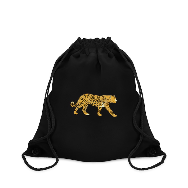 Jaguar Big Cat Drawstring Bag Backpack Adults Bag Kids Bag Travel Bag Day Pack Cat Gym Bag Beach ...