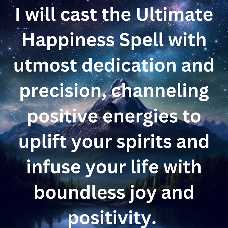 POWERFUL HAPPY SPELL : Experience the Power of Positive Energy - Etsy