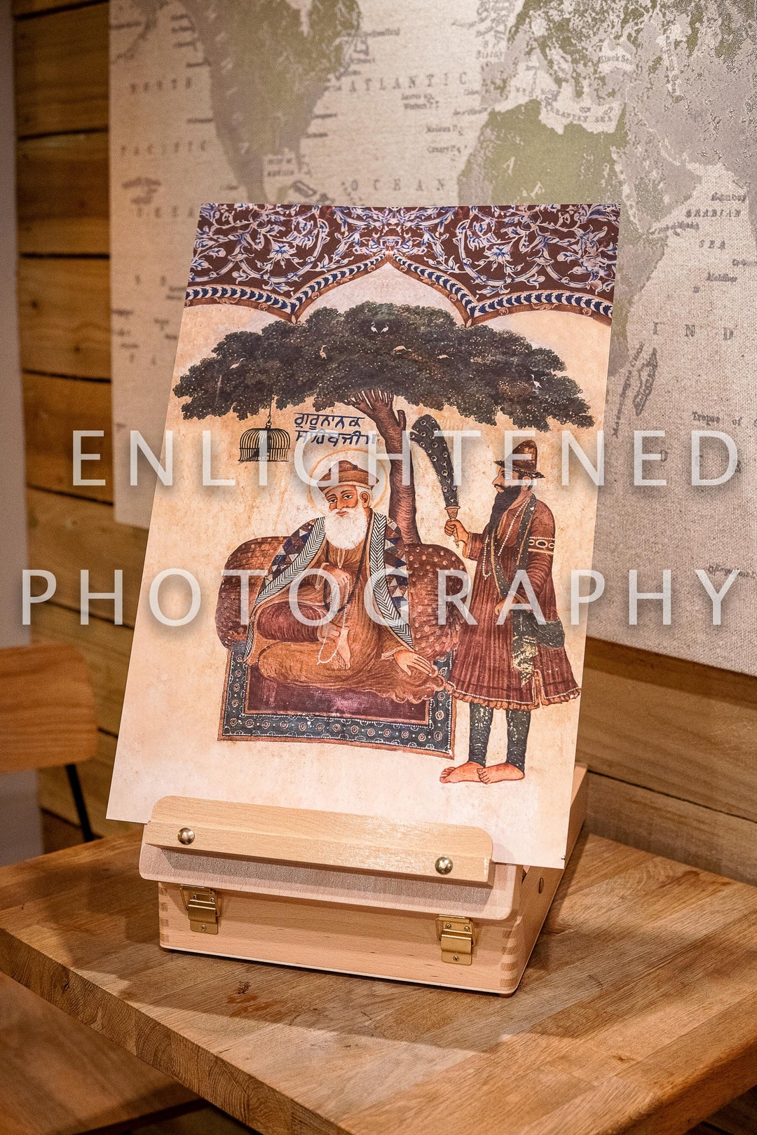 Guru Nanak Under a Tree - Antique Fresco Artwork Rare Fine Art Print - Etsy