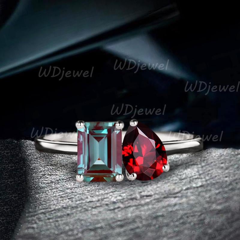 Alexandrite Pear Ring 2ct - Etsy