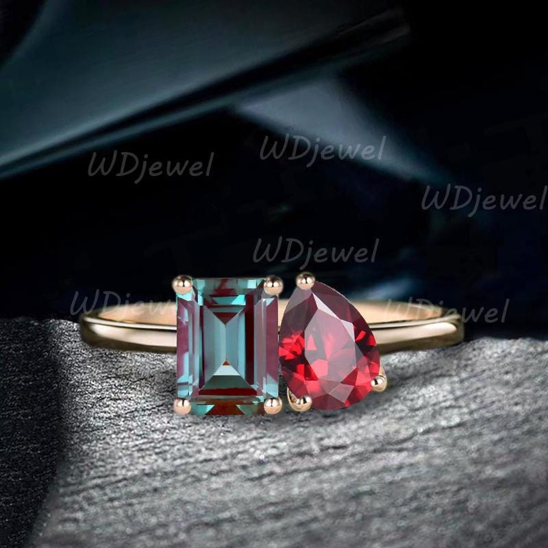 Ruby Emerald Cut 6x8mm - Etsy