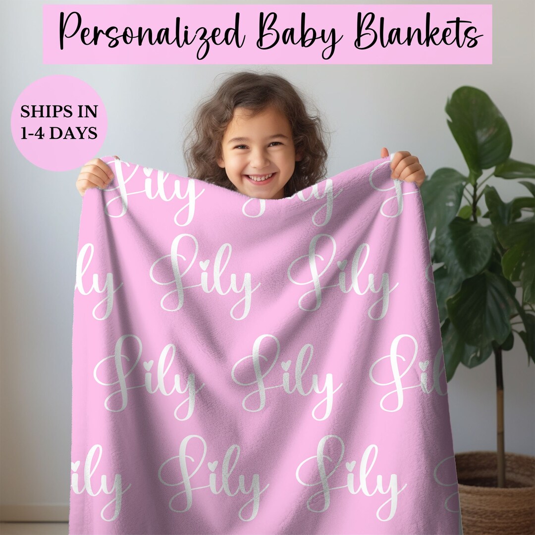 Personalized Custom Blanket Personalized Gift Baby Girl - Etsy