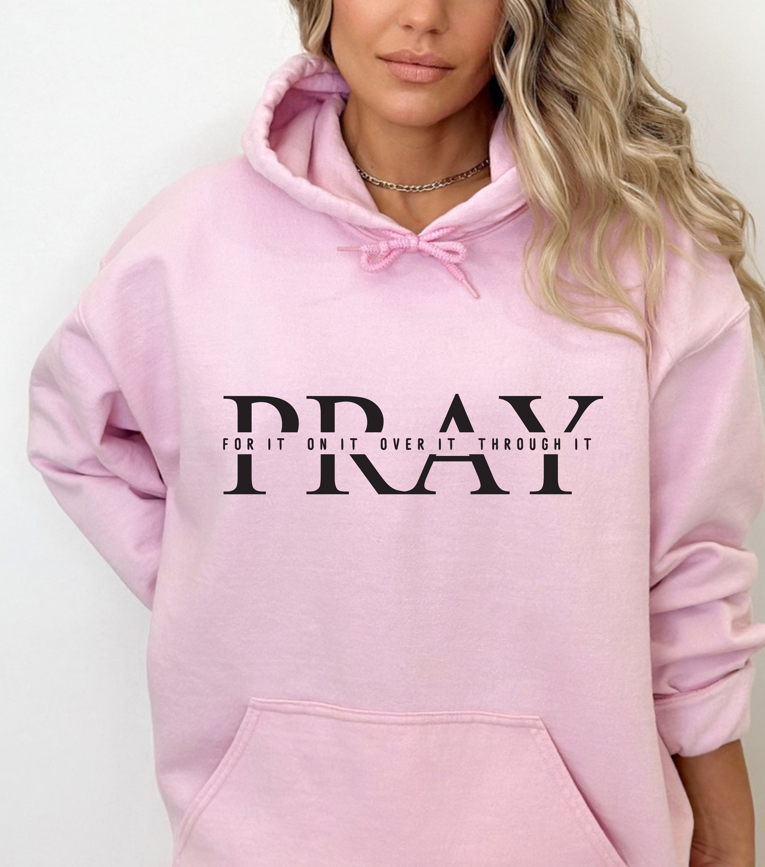 Christian Sweatshirt, Pray on It Sweatshirt, Pray Over It Sweatshirt ...