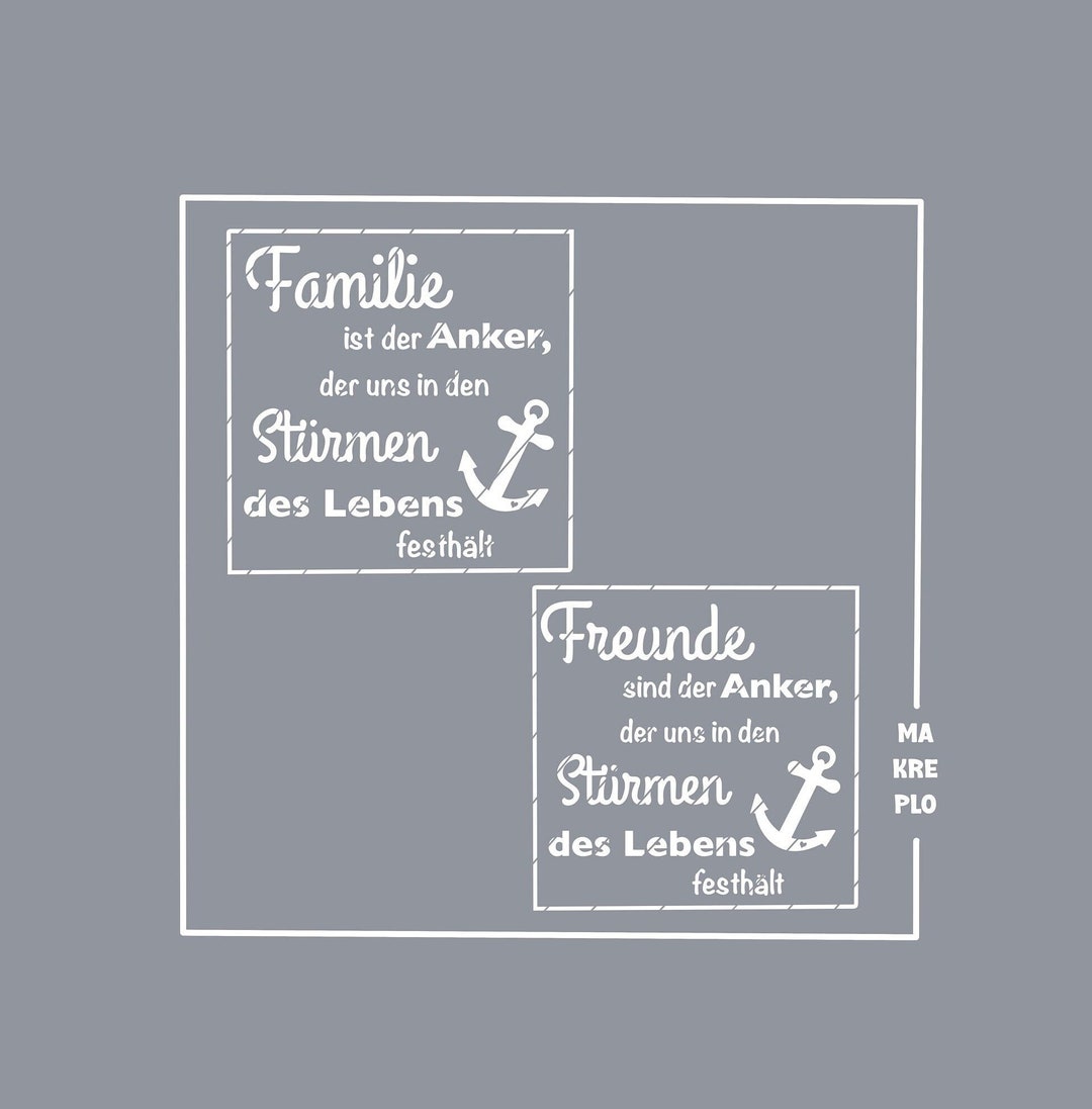 Digital Plotter File Family and Friends Sayings - Etsy