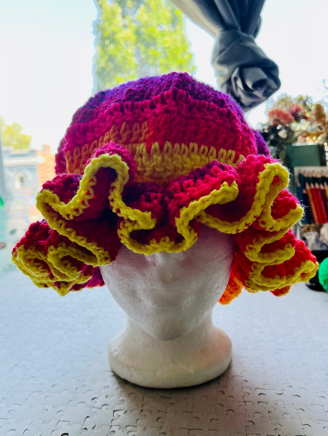 Crochet Ruffle Bucket Hat - Etsy